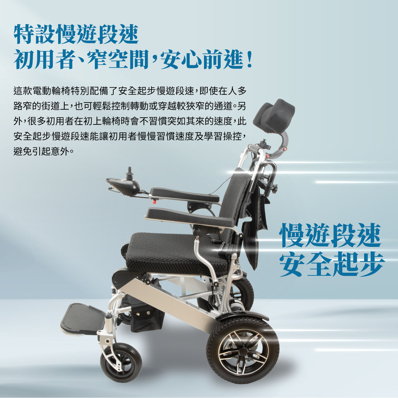 可摺式輕巧電動輪椅 WC250 | 億世家 ecHome