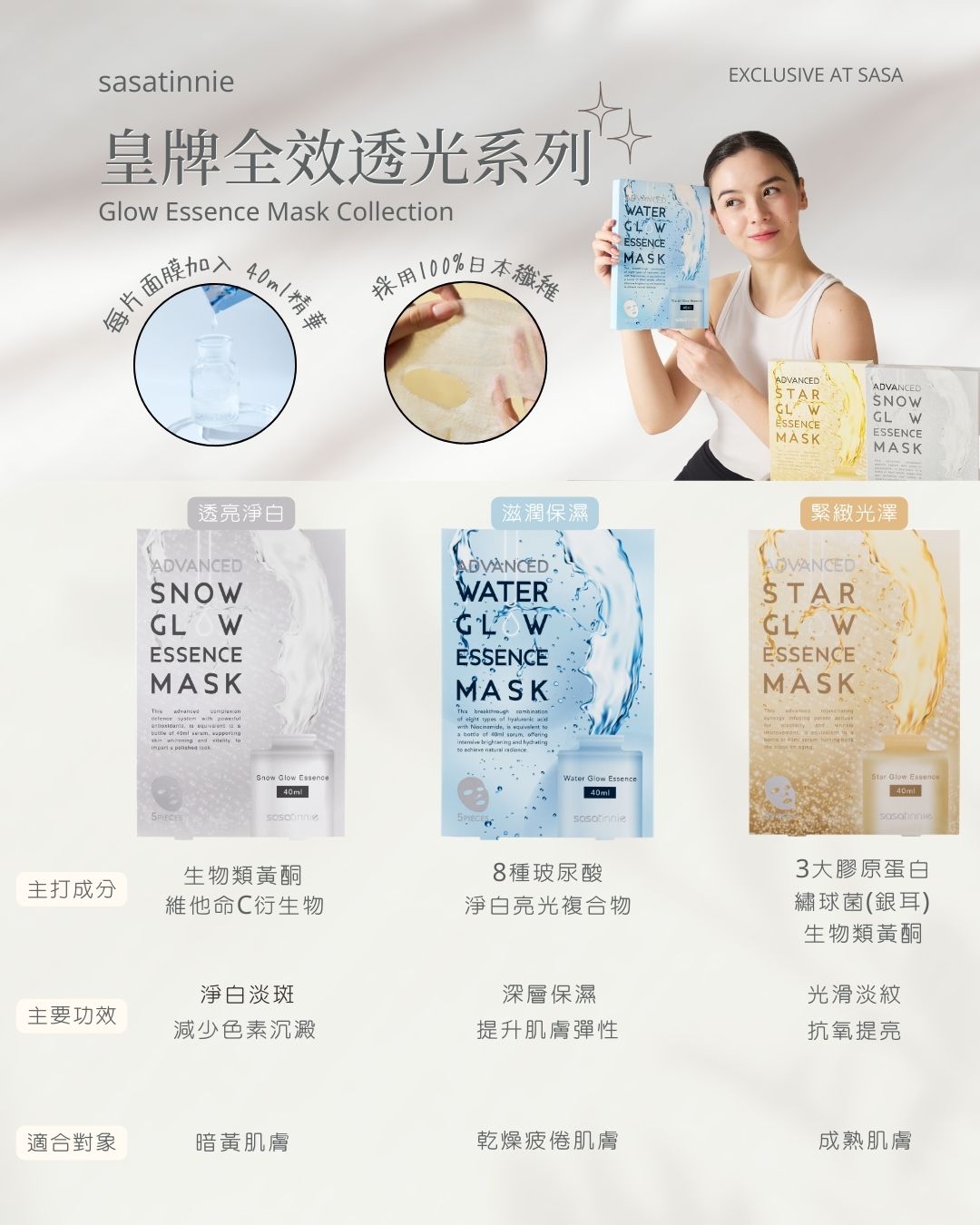 小編實測分享📣/ sasatinnie 皇牌全效透光系列 | 香港莎莎網店